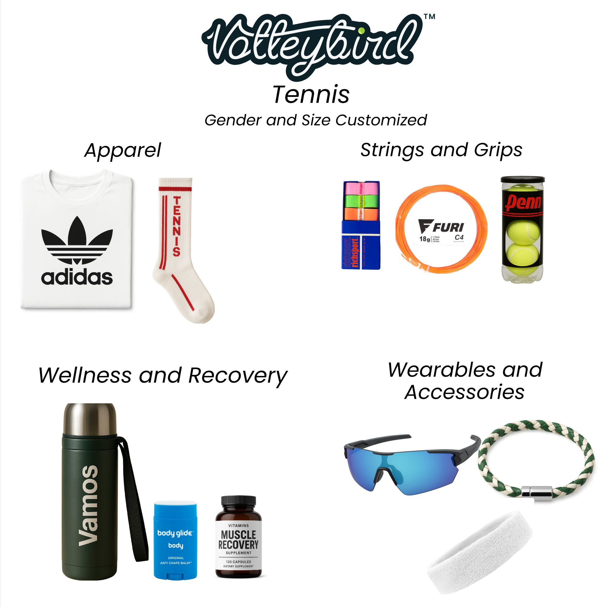 Volleybird Tennis Gift Box – Curated Tennis Surprise for Players ...